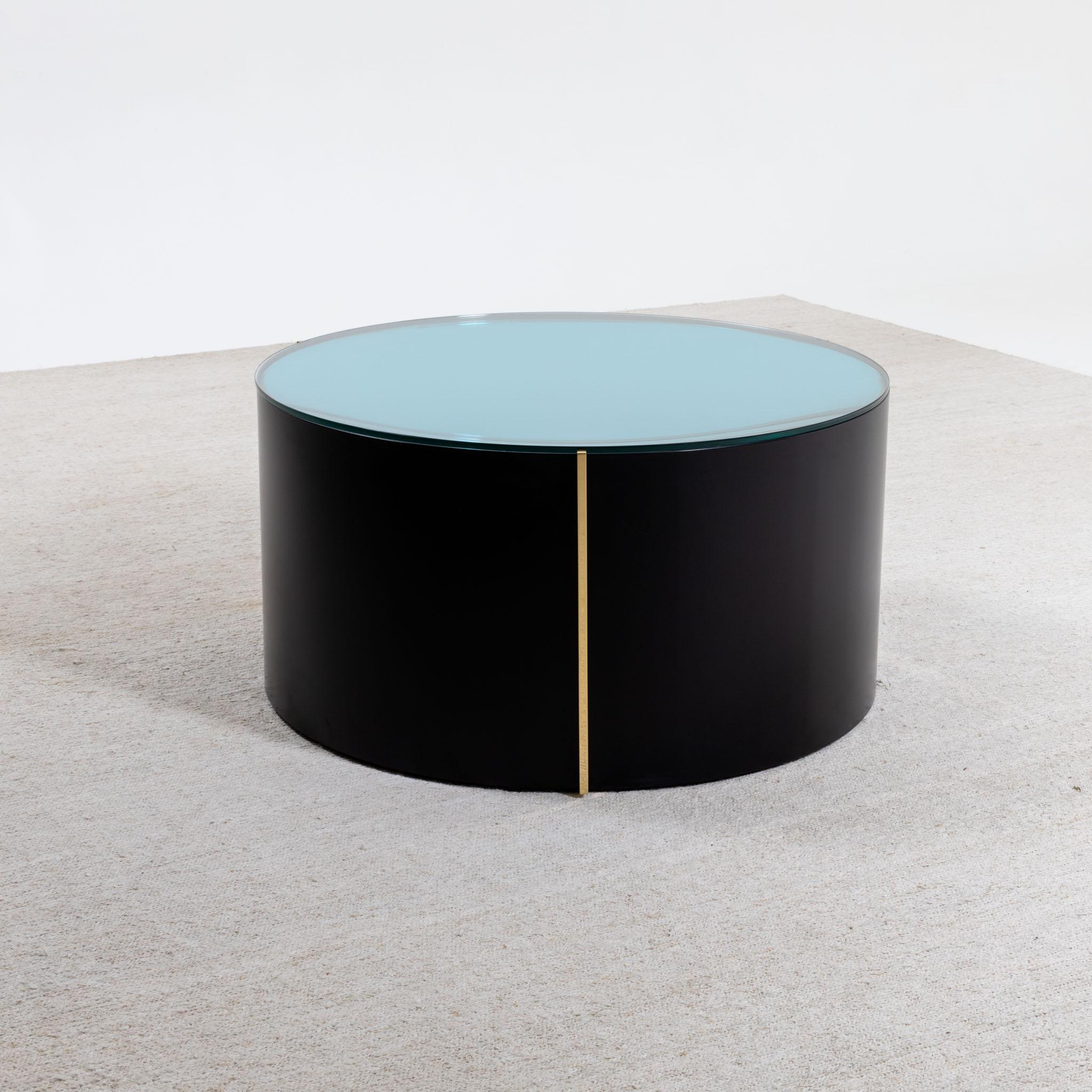 A Modernist Art Glass Round Cocktail Table For Sale at 1stDibs