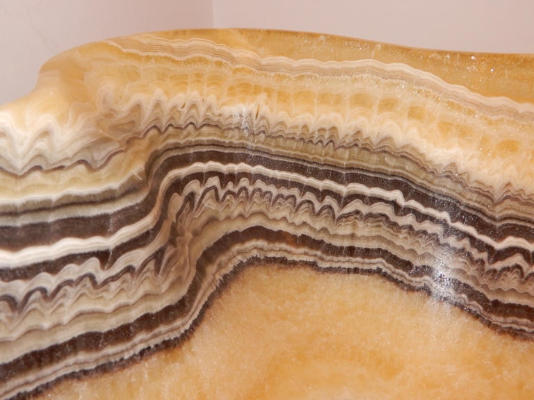 Monumental Artisan Onyx Large Bowl or Vessel at 1stDibs