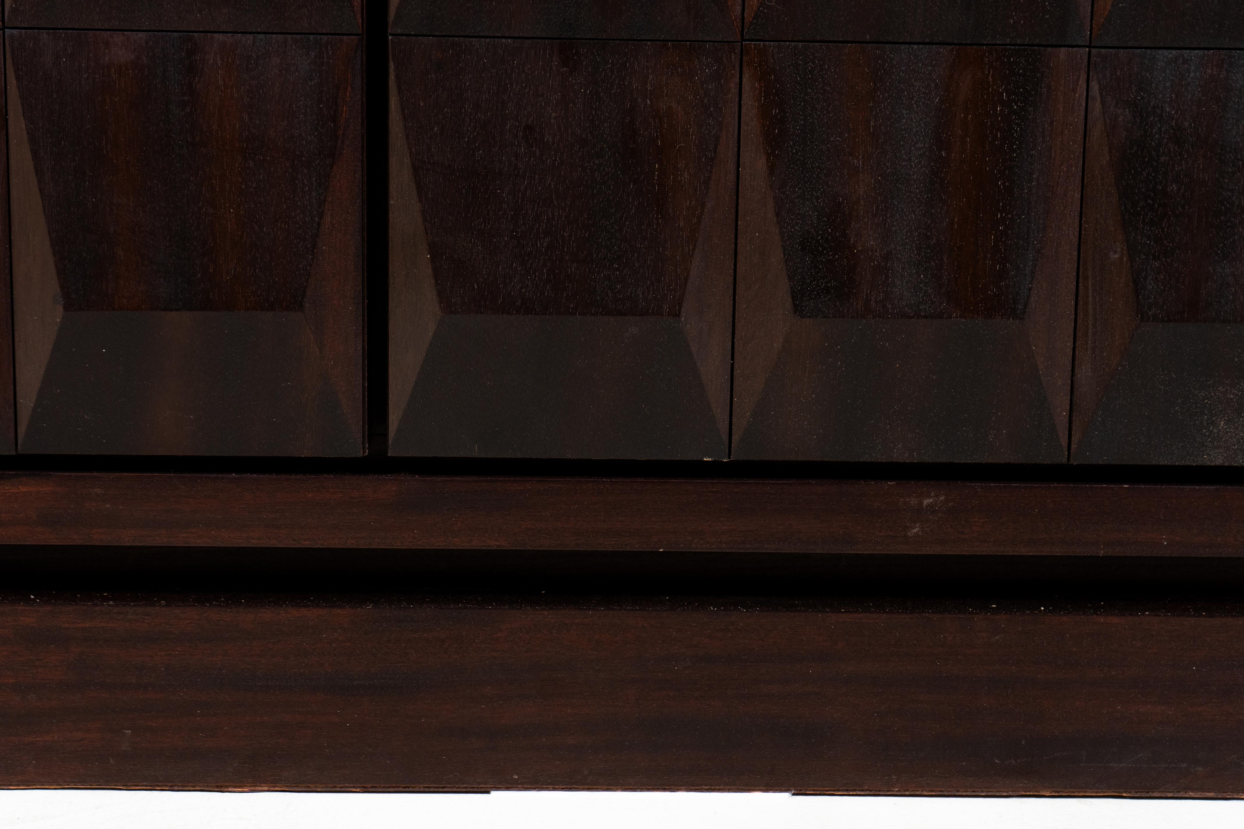 A Monumental Brutalist Console with Geometric Doors, Belgium For Sale ...