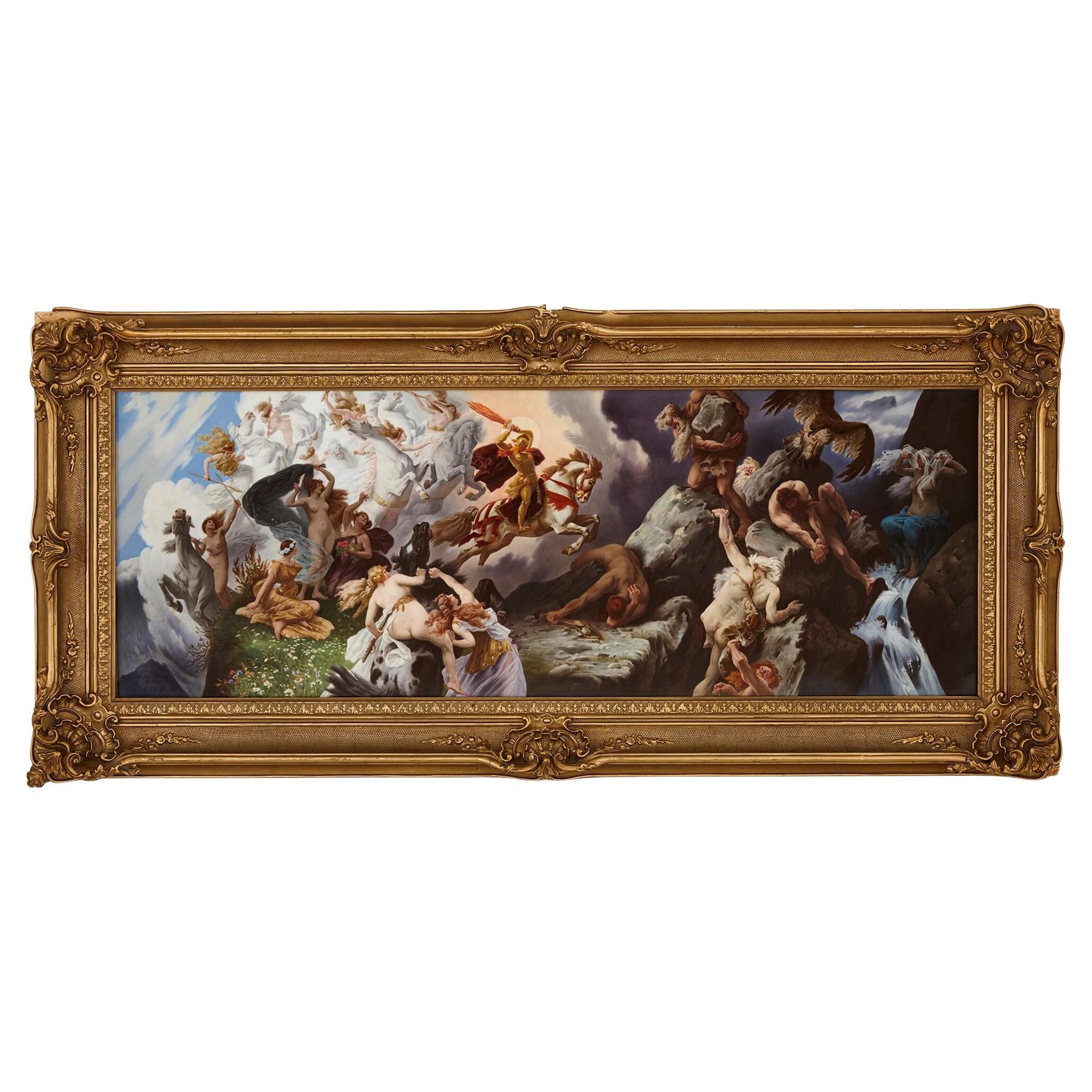 Antique French Sevres Painted and Gilt Porcelain Portrait Plate of ...