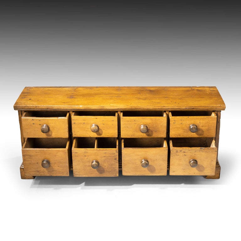 Most Unusual Early 19th Century Pine Chest of Drawers For Sale at 1stDibs