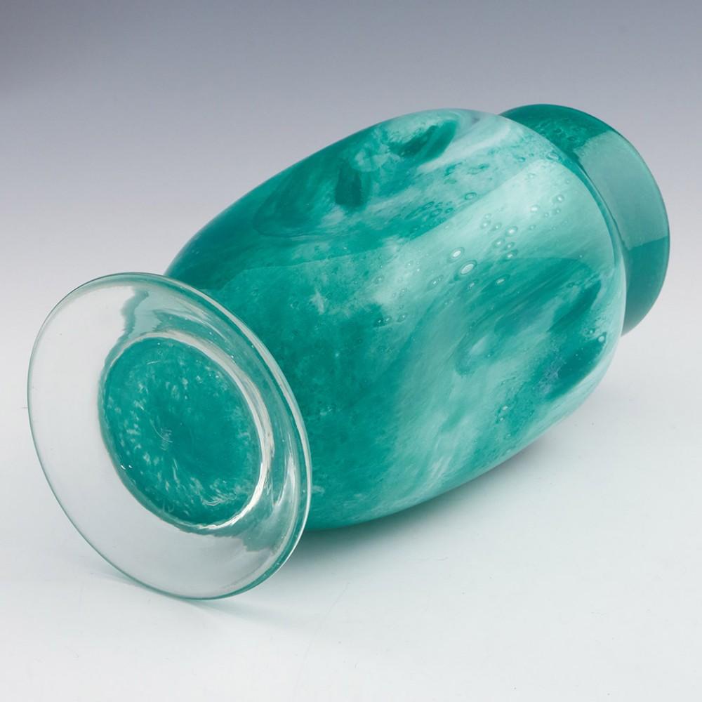 Mottled Gray-Stan Glass Vase C1930 For Sale at 1stDibs