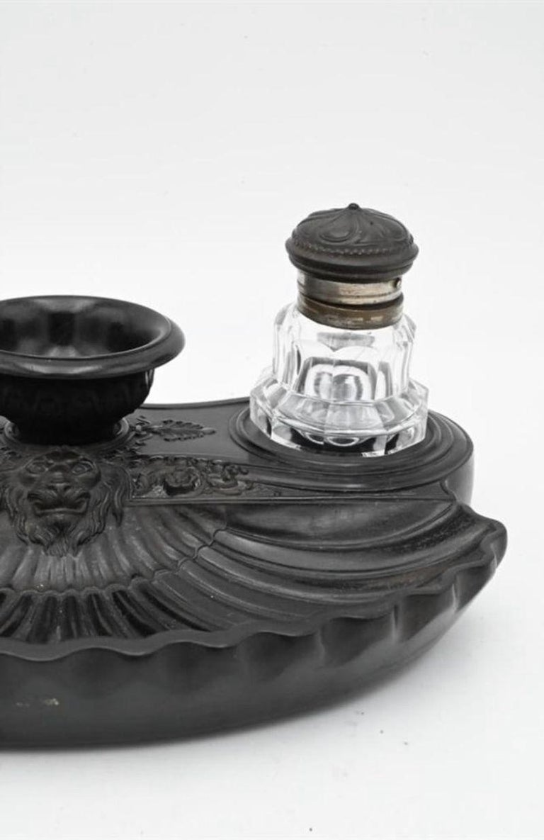 Napoleon III Black Gutta Percha Inkstand, Late 19th Century For Sale at ...