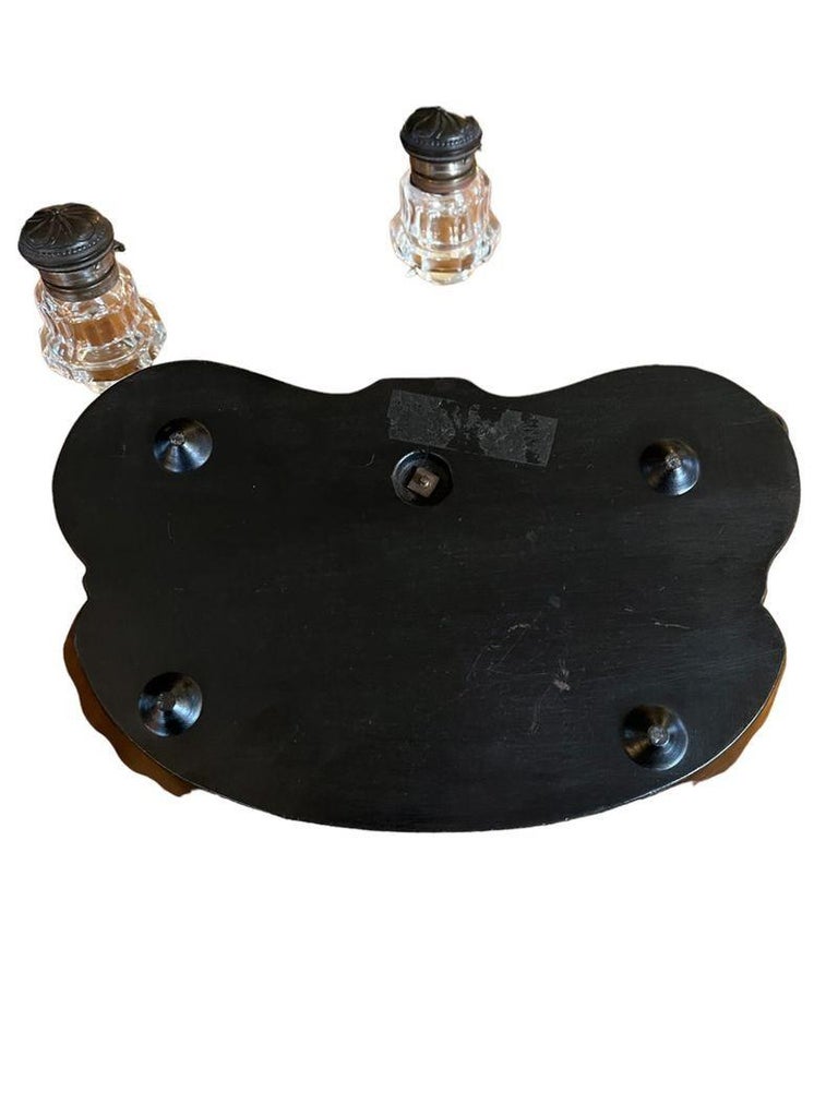 Napoleon III Black Gutta Percha Inkstand, Late 19th Century For Sale at ...