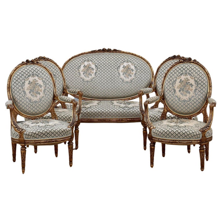Napoléon III Louis XVI Style Mobilier De Salon circa 1880 at 1stDibs
