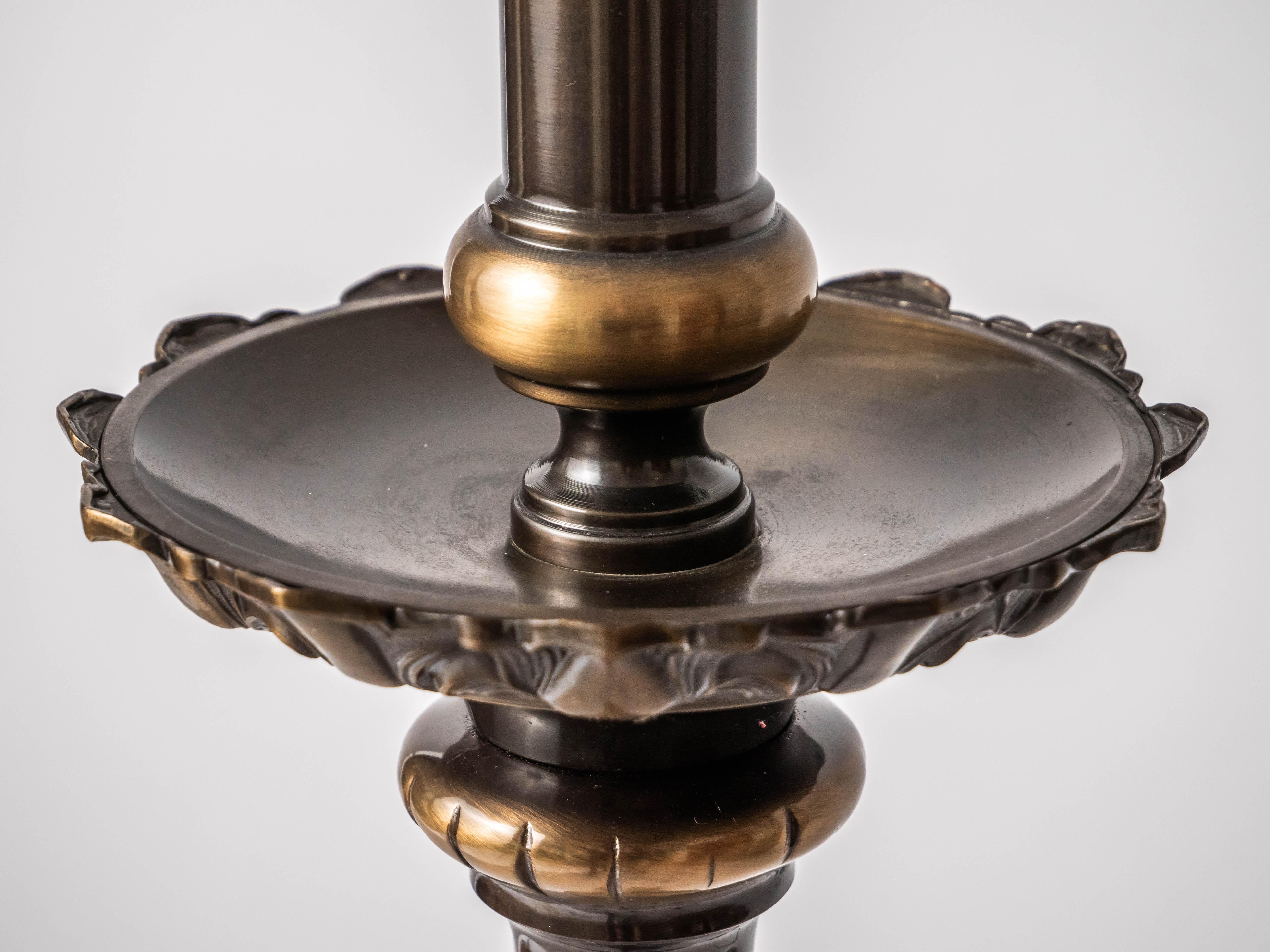 A narrow floor lamp in the baroque style For Sale at 1stDibs