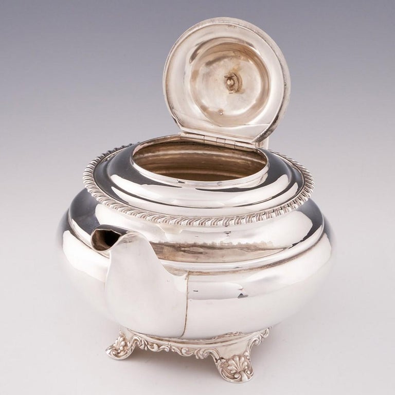 Newcastle Sterling Silver Teapot, 1836 For Sale at 1stDibs
