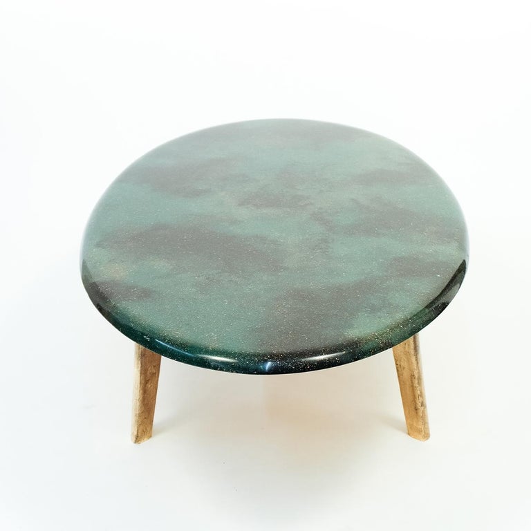 21st Century Collectible Design, A Noste Bronze Leaf and Sawdust Resin ...