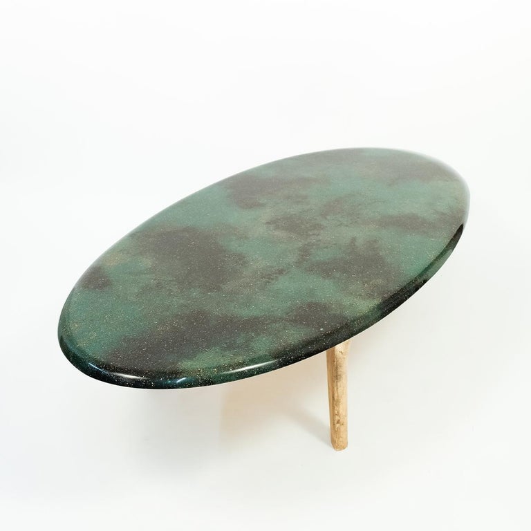 21st Century Collectible Design, A Noste Bronze Leaf and Sawdust Resin ...