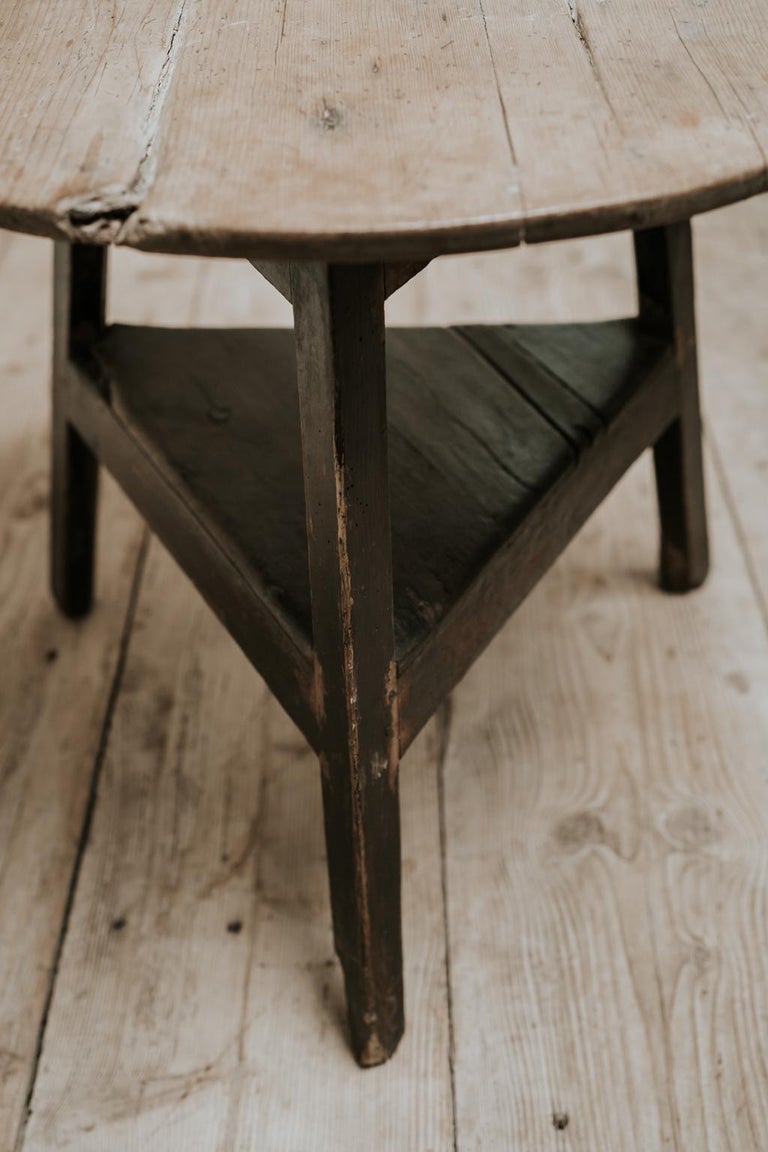Painted and Scrubbed Cricket Table at 1stDibs