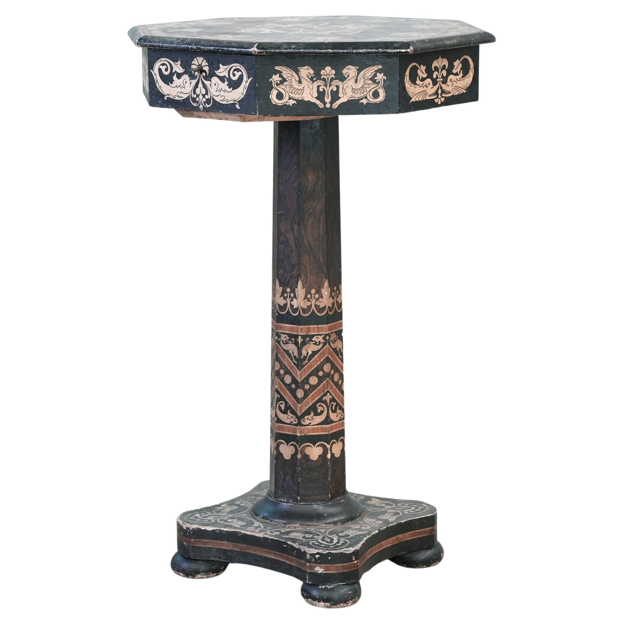 Hand-Painted Side Tables - 377 For Sale at 1stDibs | hand painted side ...