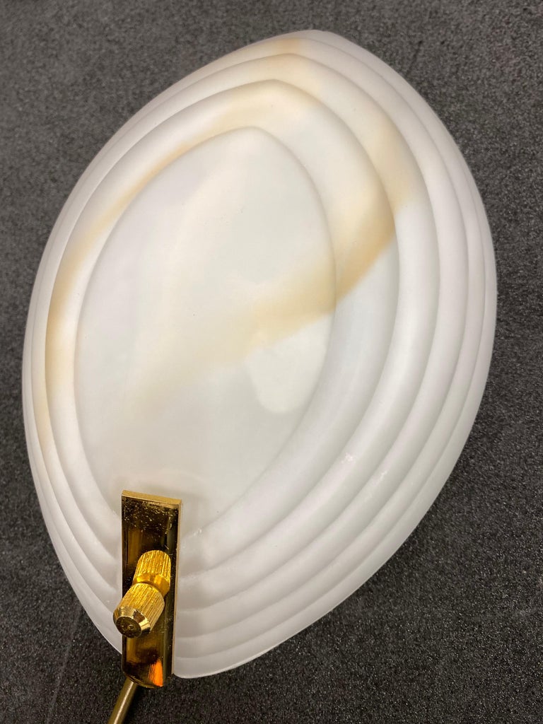 Pair of Fancy Marble Tone Glass Sconces Italy Italian, 1980s For Sale ...