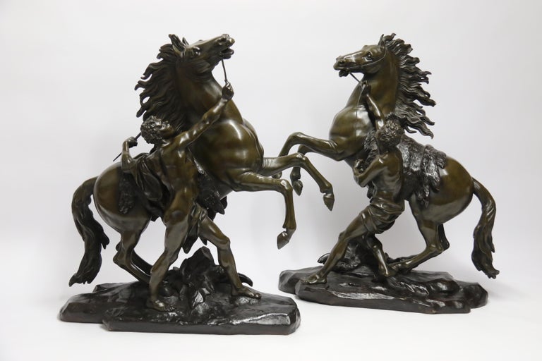 Pair of Marly Horses, Cast Bronze, French, Large Scale, circa 1880 at ...