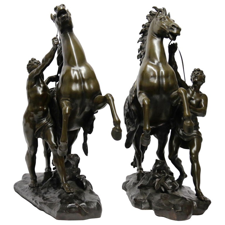 Pair of Marly Horses, Cast Bronze, French, Large Scale, circa 1880 at ...