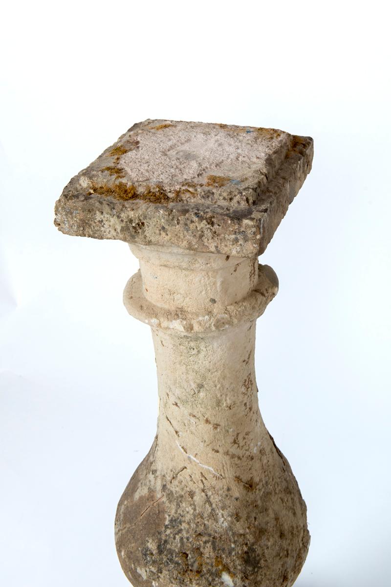 Pair of 18th Century Limestone Columns/Balustrade at 1stDibs