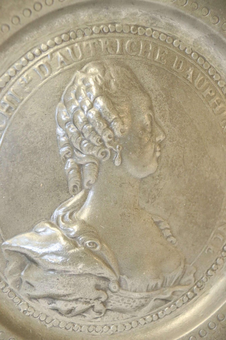 Pair of 18th Century Louis XVI and Marie Antoinette Commemorative ...