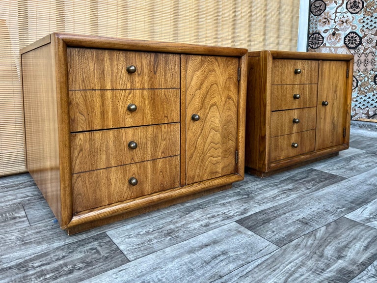 Pair of 1960s Mid-Century Modern Side Tables/Nightstands by Stanley ...