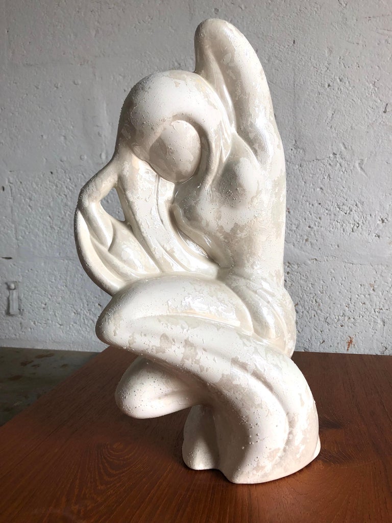 Pair of 1980s Post Modern Art Deco Revival Ceramic Figurines For Sale ...