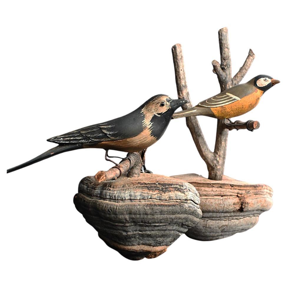 Rare Collection of Four 19th Century German Folk Art Carved Birds at ...