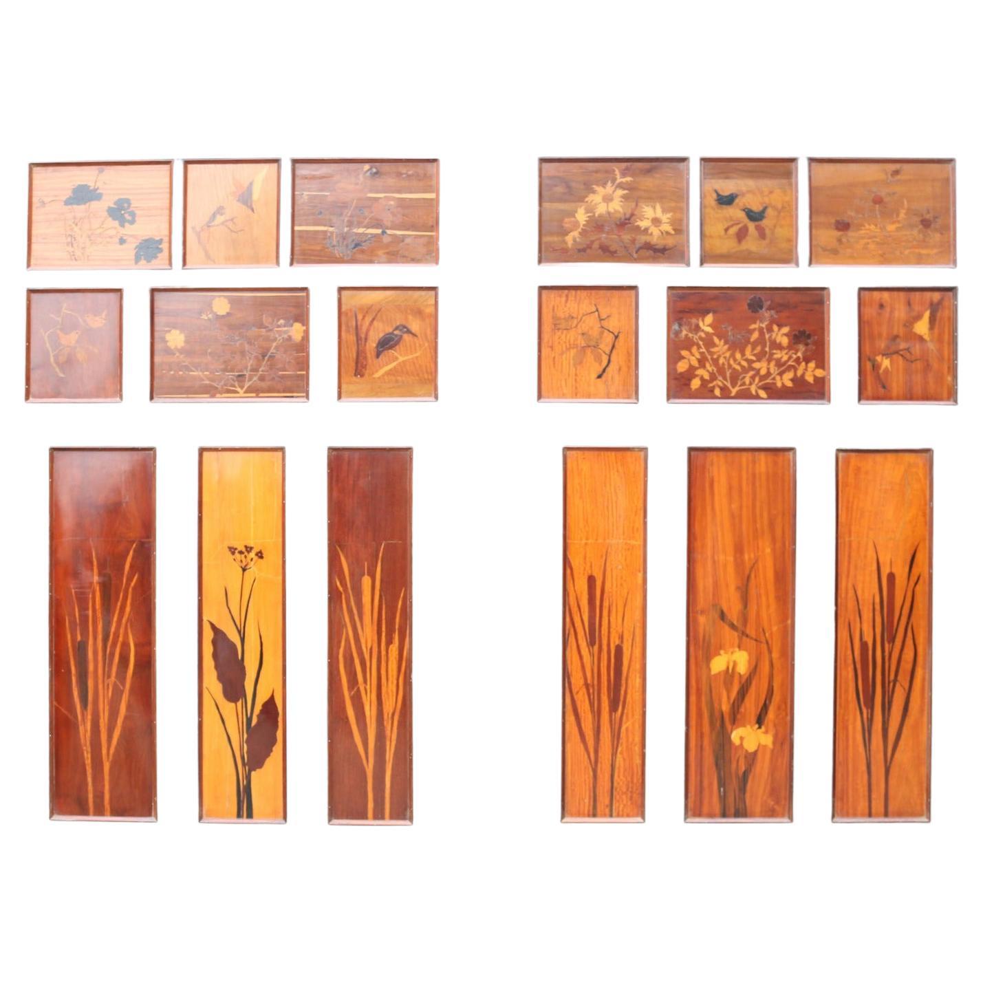 Pair of Antique 1930s Marquetry Sliding Doors For Sale at 1stDibs ...