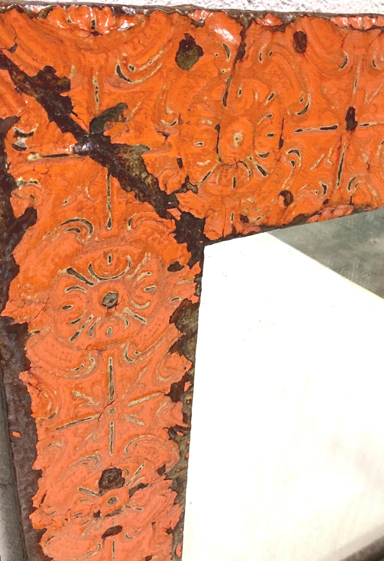 A Pair Of Antique Copper Ceiling Tile Framed Mirrors-New York City For ...