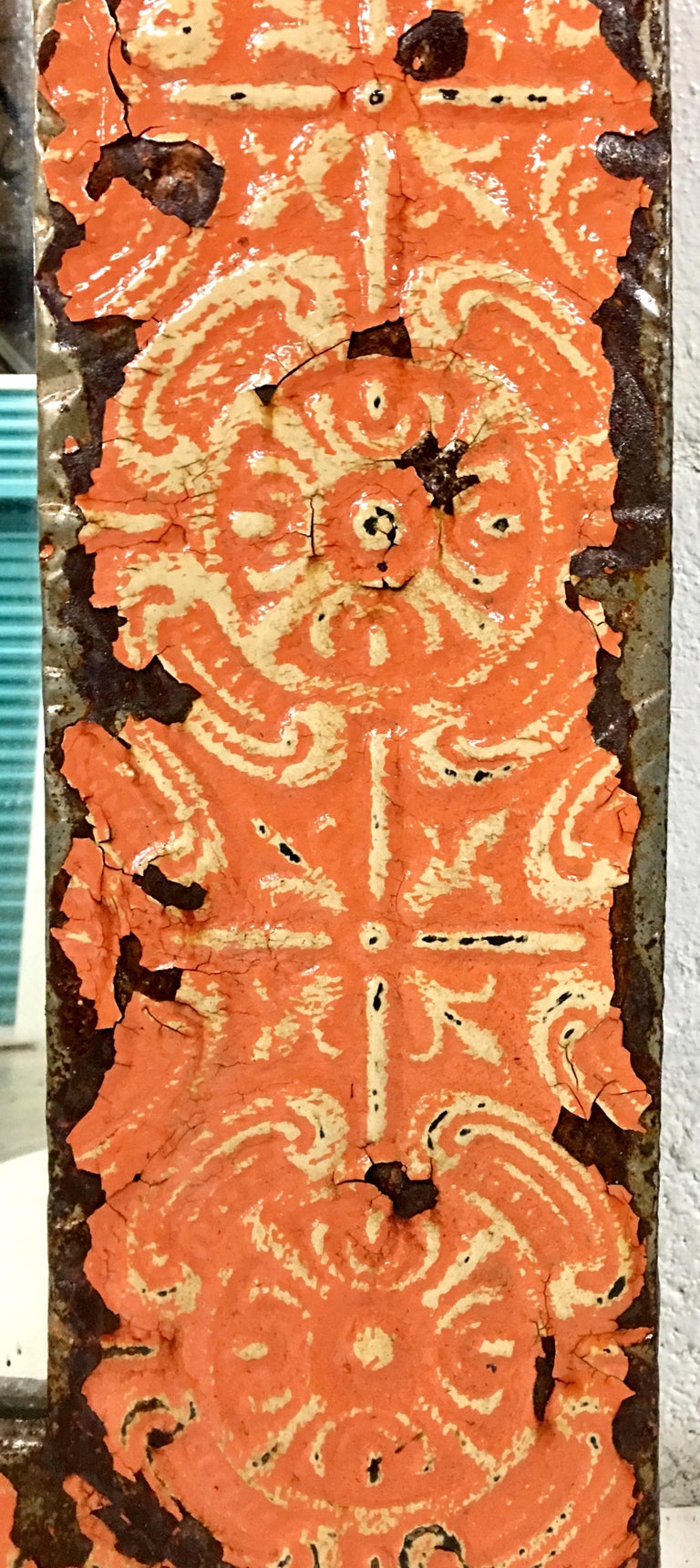A Pair Of Antique Copper Ceiling Tile Framed Mirrors-New York City For ...