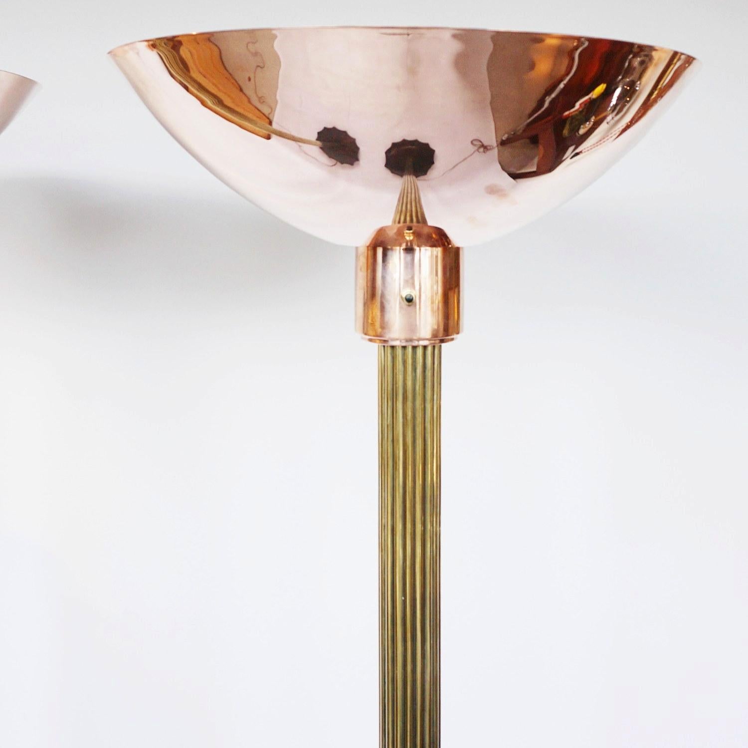 Pair of Art Deco Uplighters at 1stDibs