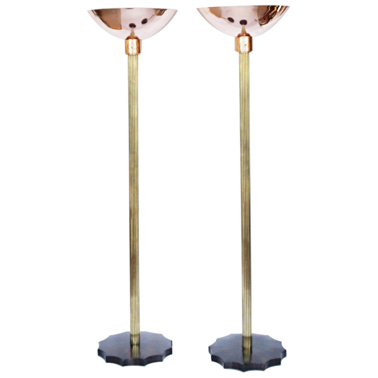 Pair of Art Deco Uplighters at 1stDibs