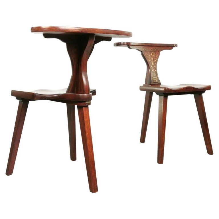 Pair of Betting Chairs by M. Hayat and Bros, Mid Century For Sale at ...