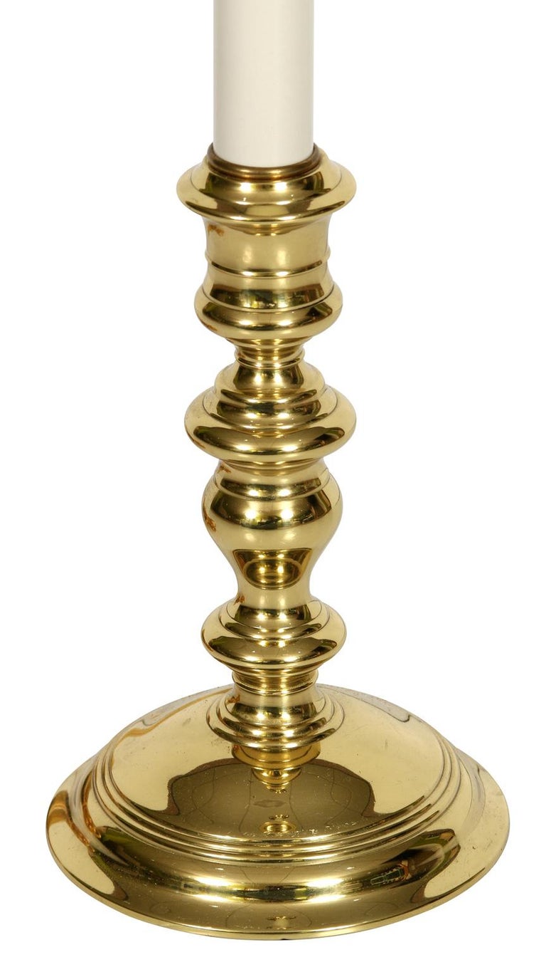 Pair of Candlestick Lamps For Sale at 1stDibs