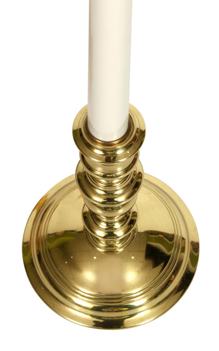 Pair of Candlestick Lamps For Sale at 1stDibs