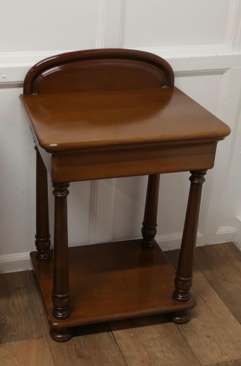 Pair of Cherry Wood Night Tables Bedside Cabinet For Sale at 1stDibs