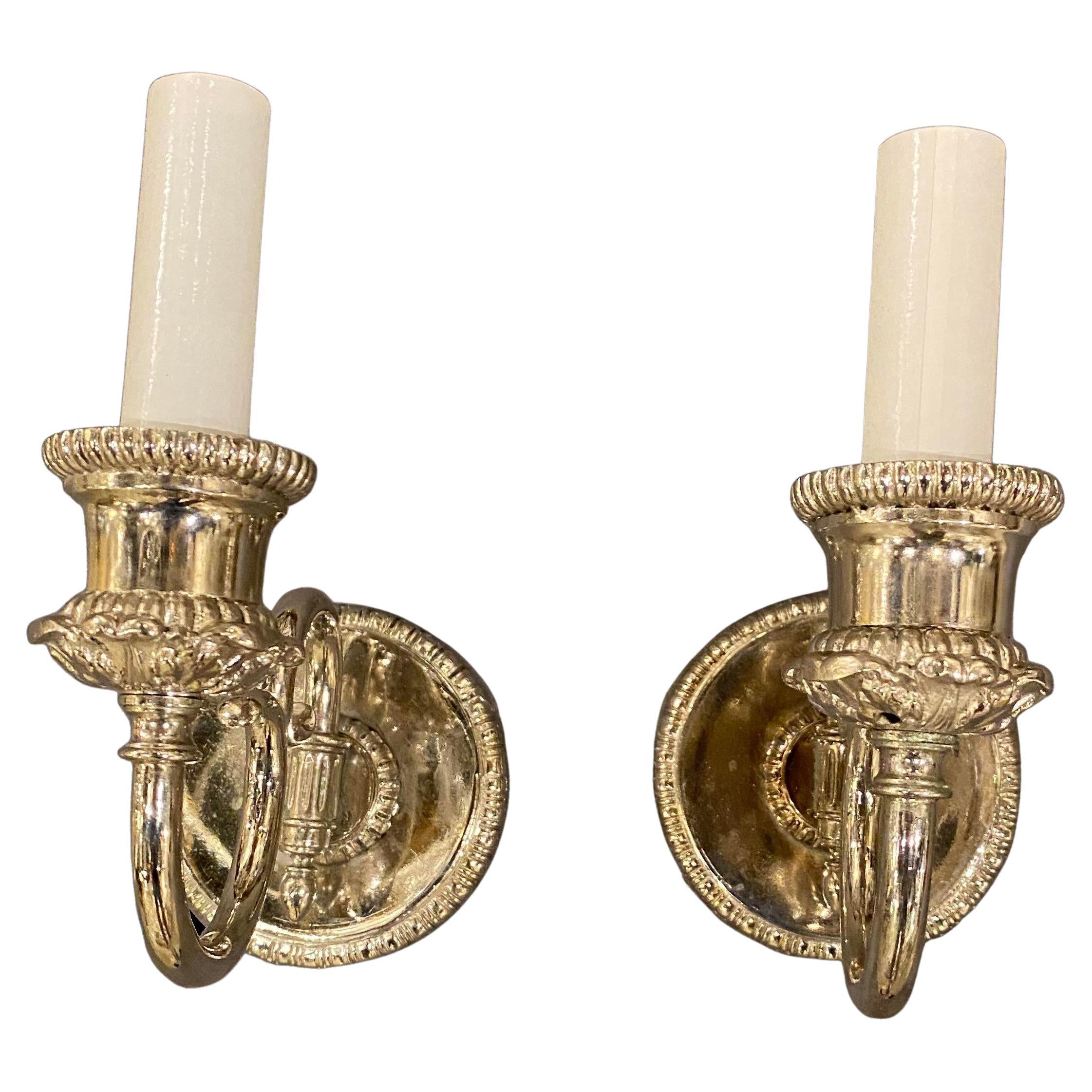 a pair of circa 1920's Caldwell sconces For Sale at 1stDibs