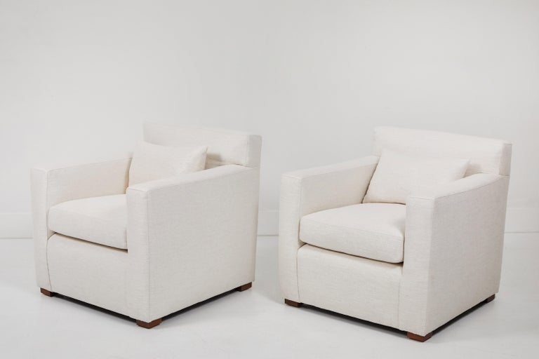 Pair of Club Chairs by Samuel Marx at 1stDibs