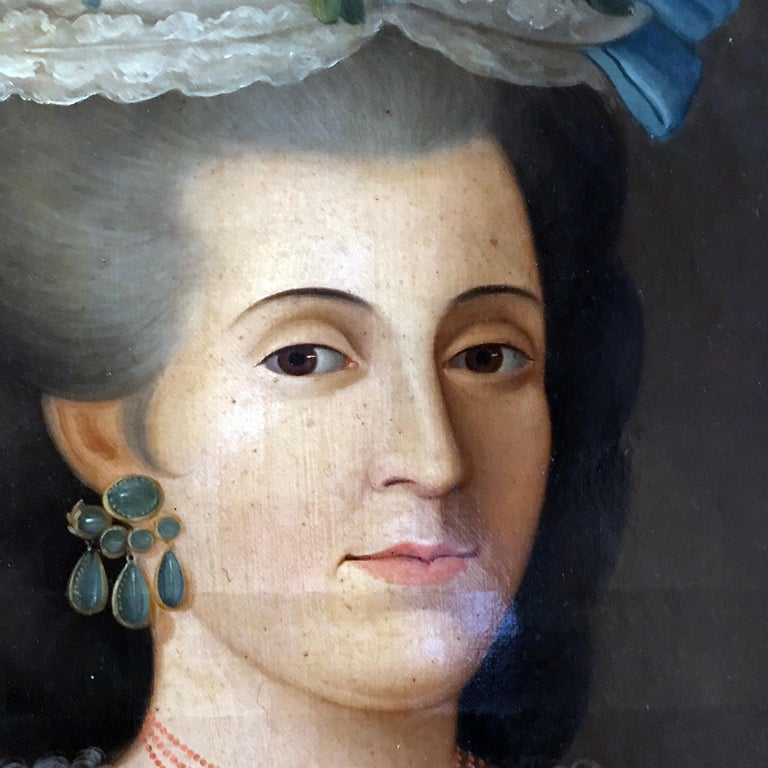 Pair of Early 19th Century French Portraits For Sale at 1stDibs