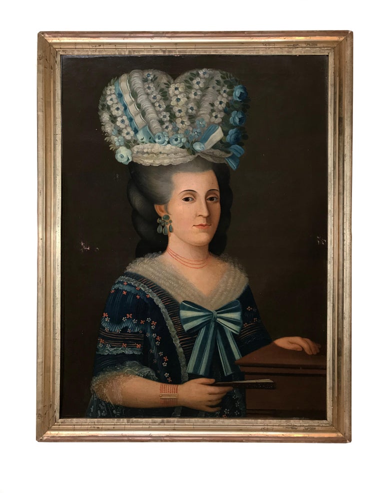 Pair of Early 19th Century French Portraits For Sale at 1stDibs