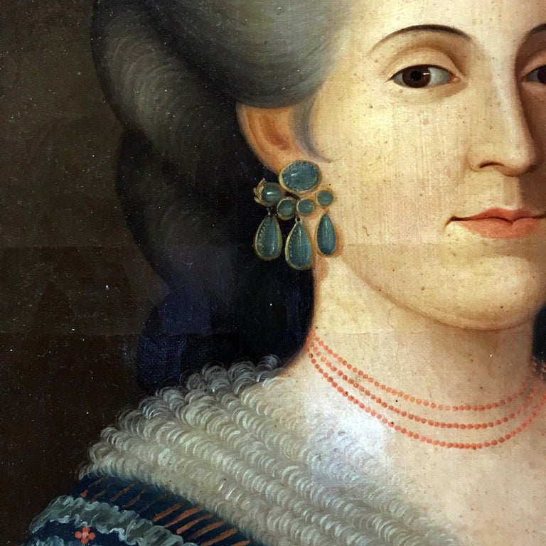 Pair of Early 19th Century French Portraits For Sale at 1stDibs