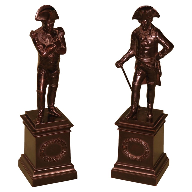 Pair of Early 19th Century Iron Figures of Napoleon and Frederick the ...