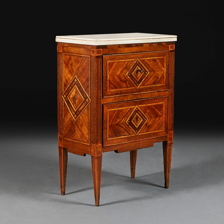 Pair of Early 19th Century Roman Bedside Cabinets For Sale at 1stDibs