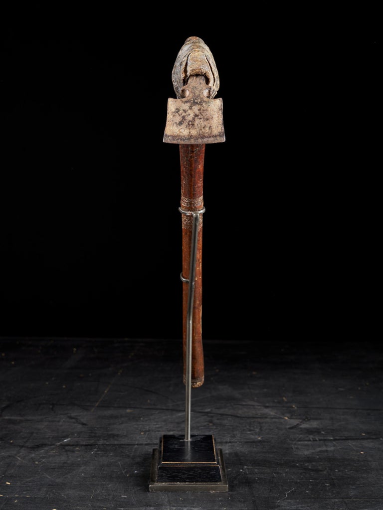 Pair of Early Native Tribal South Oceanic Ceremonial Decorated Adze For ...