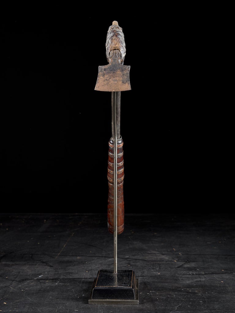 Pair of Early Native Tribal South Oceanic Ceremonial Decorated Adze For ...