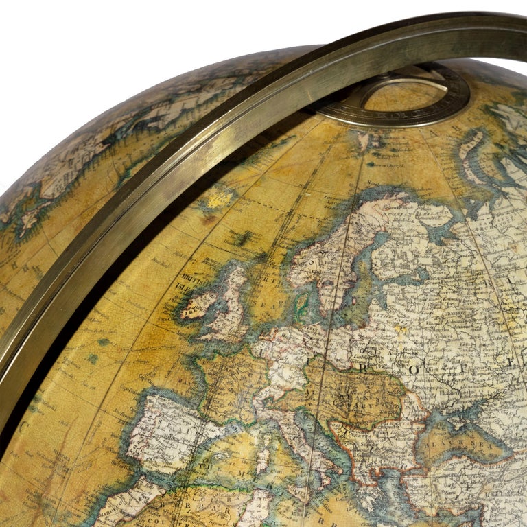 Pair of Early Victorian Globes by Smith and Son at 1stDibs