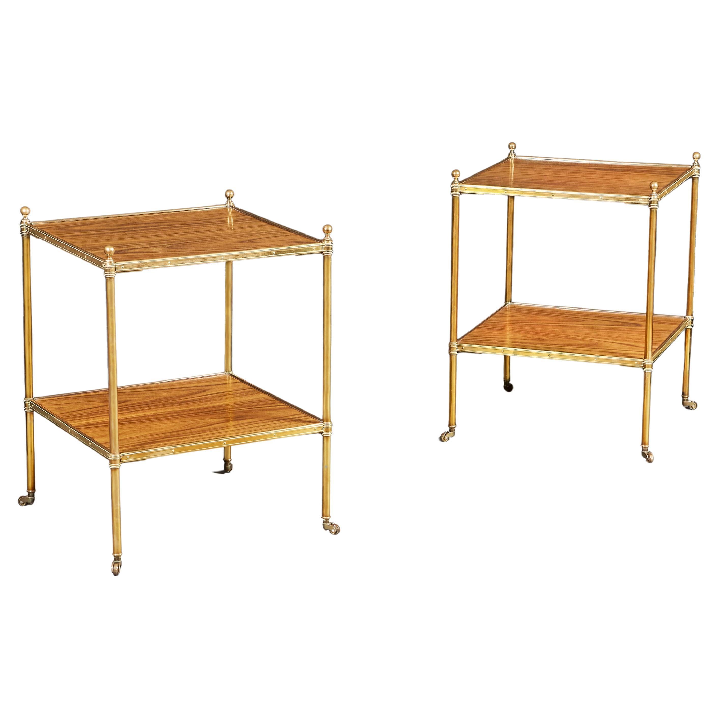 Pair of Circular Ceylonese Occasional Tables For Sale at 1stDibs | kanappu