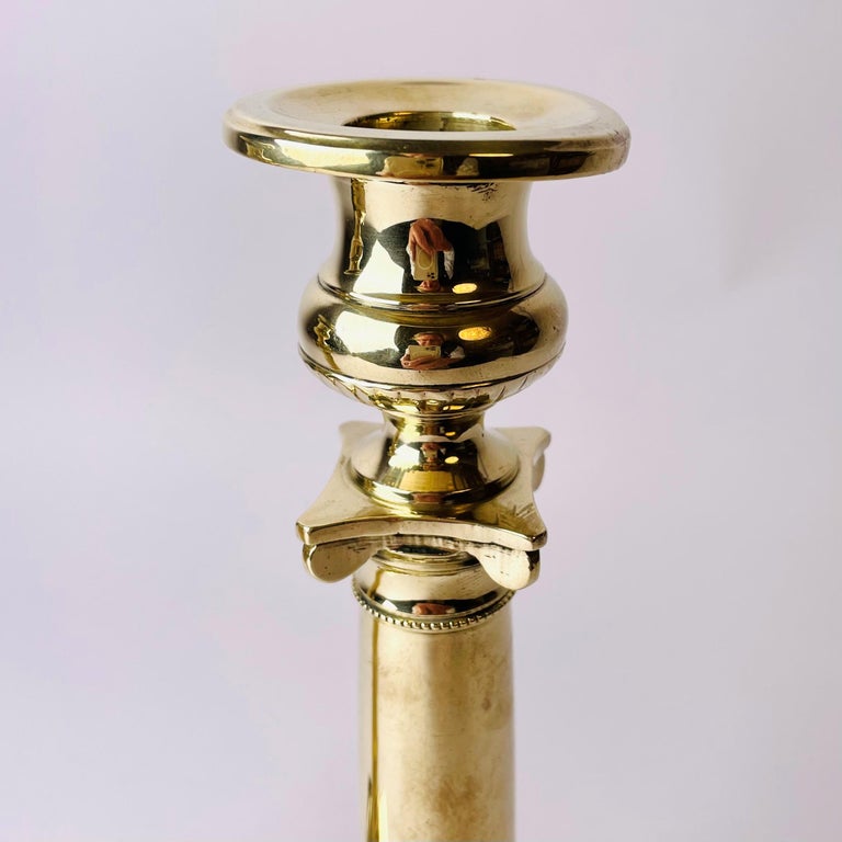 A pair of elegant candlesticks in simplicit design, circa 1820-30s For ...