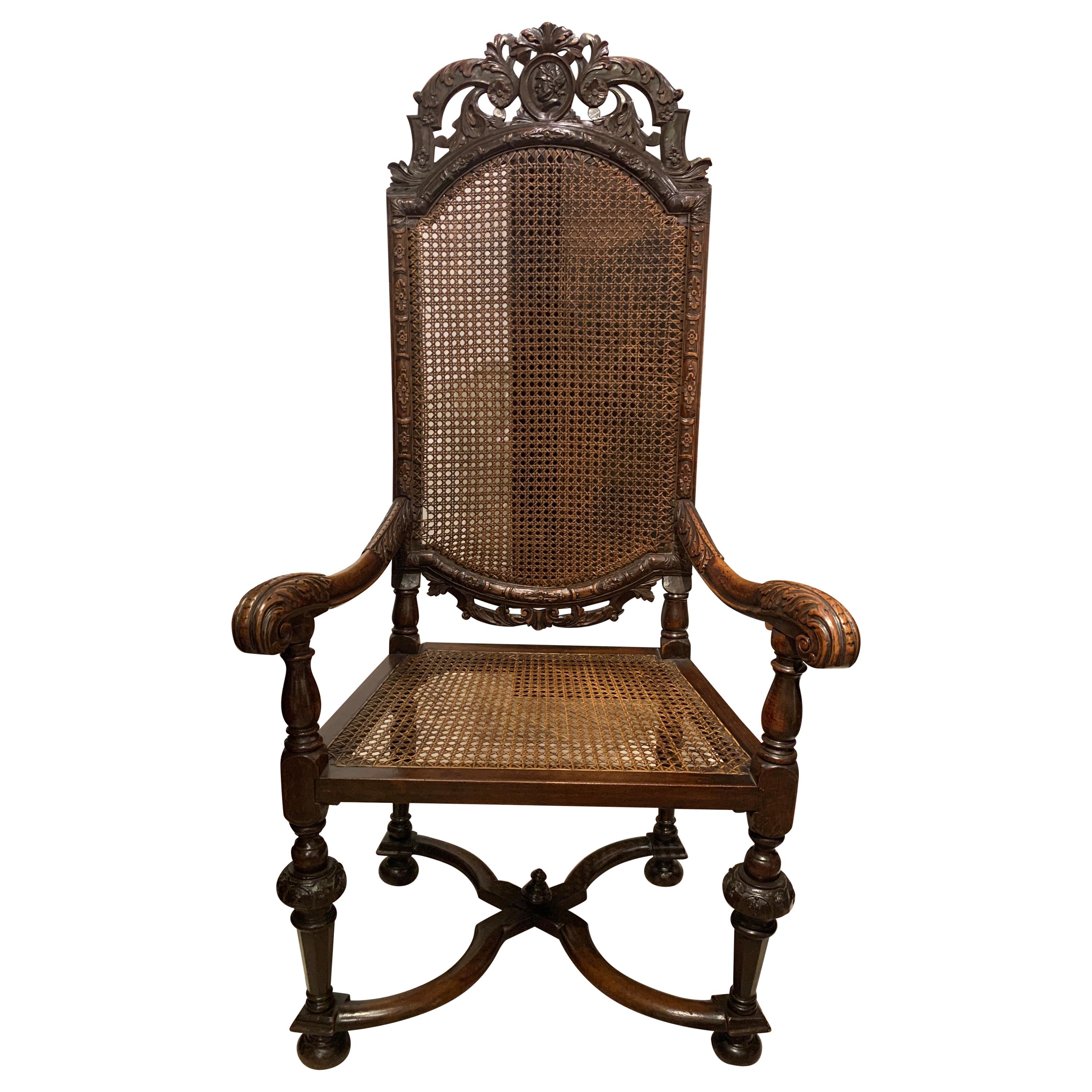 Extremely Rare William and Mary Side Chair For Sale at 1stdibs