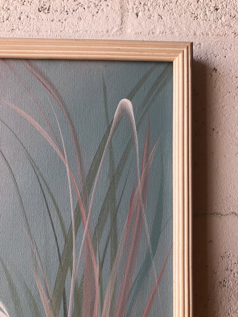 Pair of Florida Great Egrets Oil on Canvas Paintings by Frank Walcutt ...