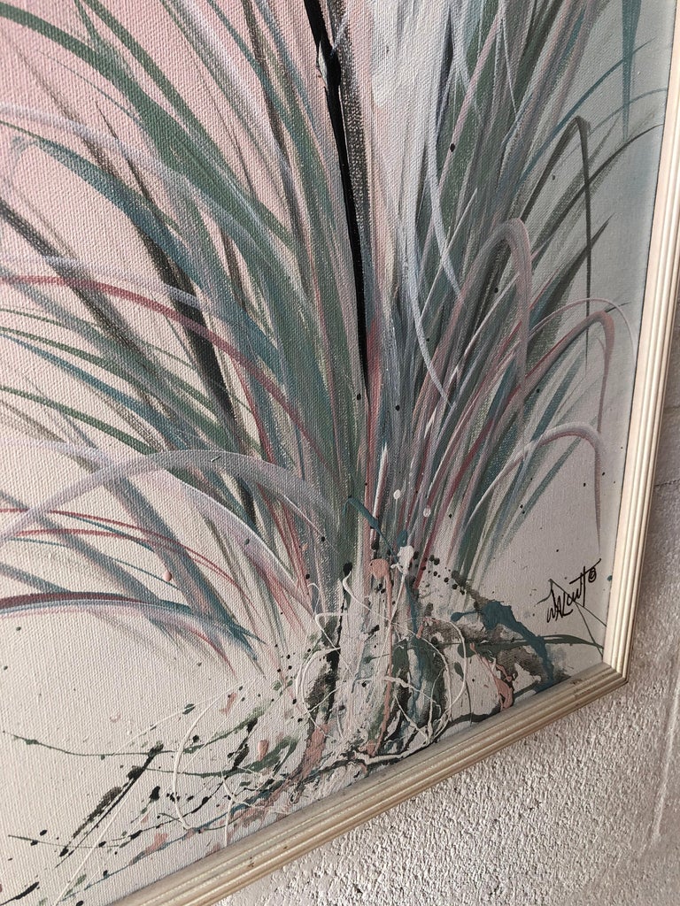 Pair of Florida Great Egrets Oil on Canvas Paintings by Frank Walcutt ...