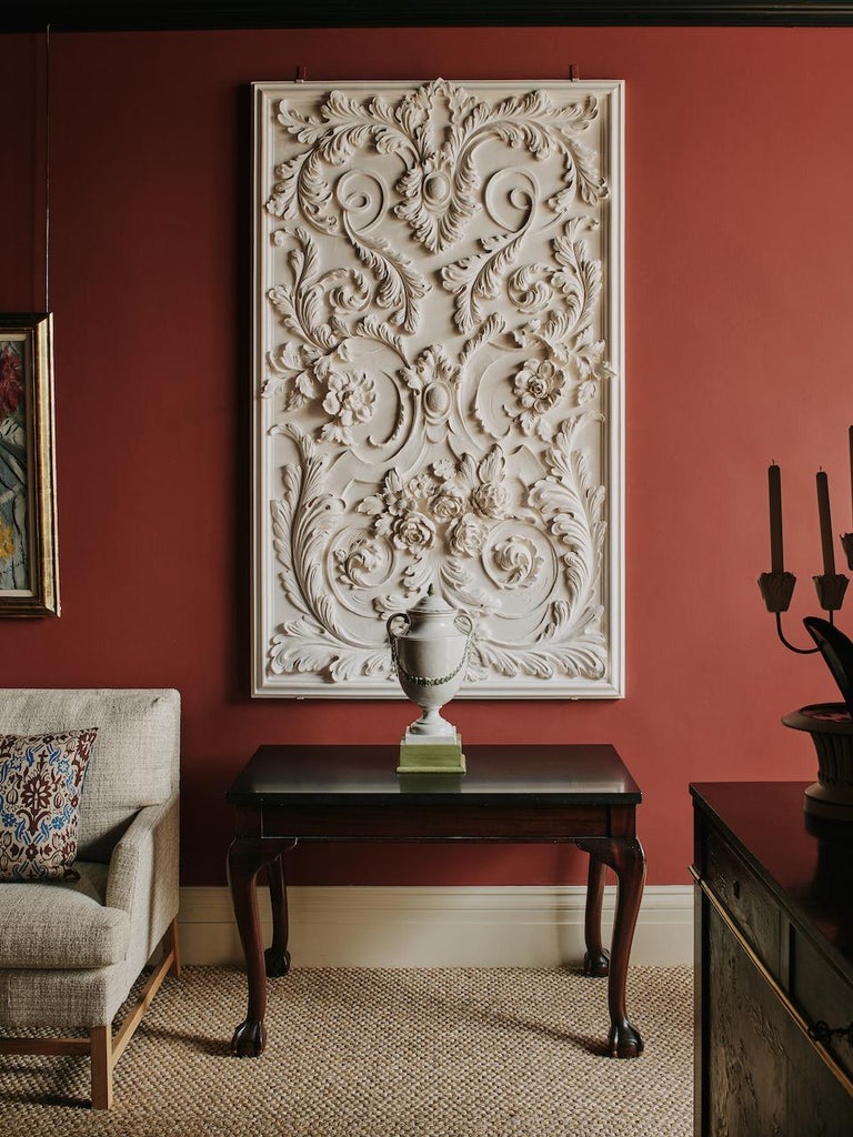 A pair of 'Flower Garden' plaster panels by Geoffrey Preston MBE For ...