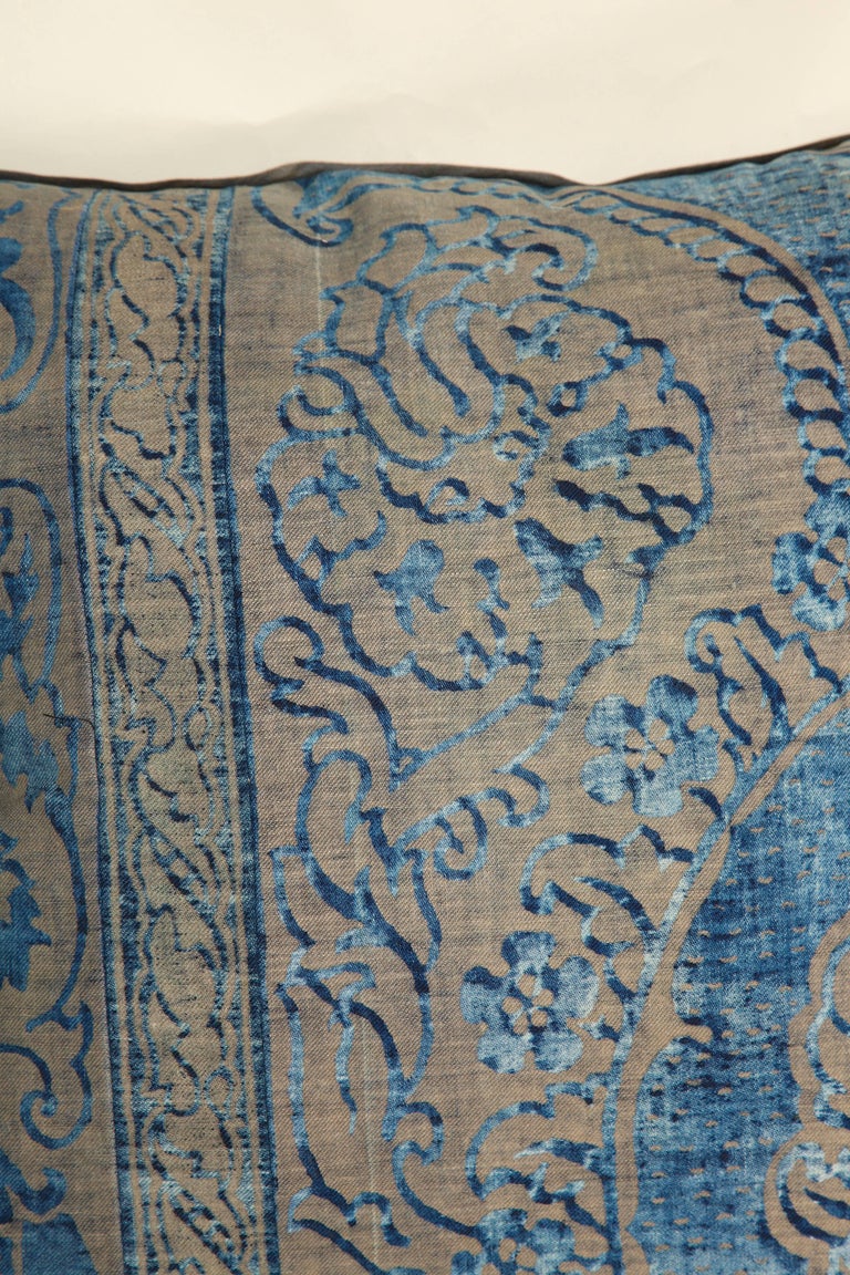 Pair of Fortuny Fabric Cushions in the Nicolo Pattern at 1stDibs