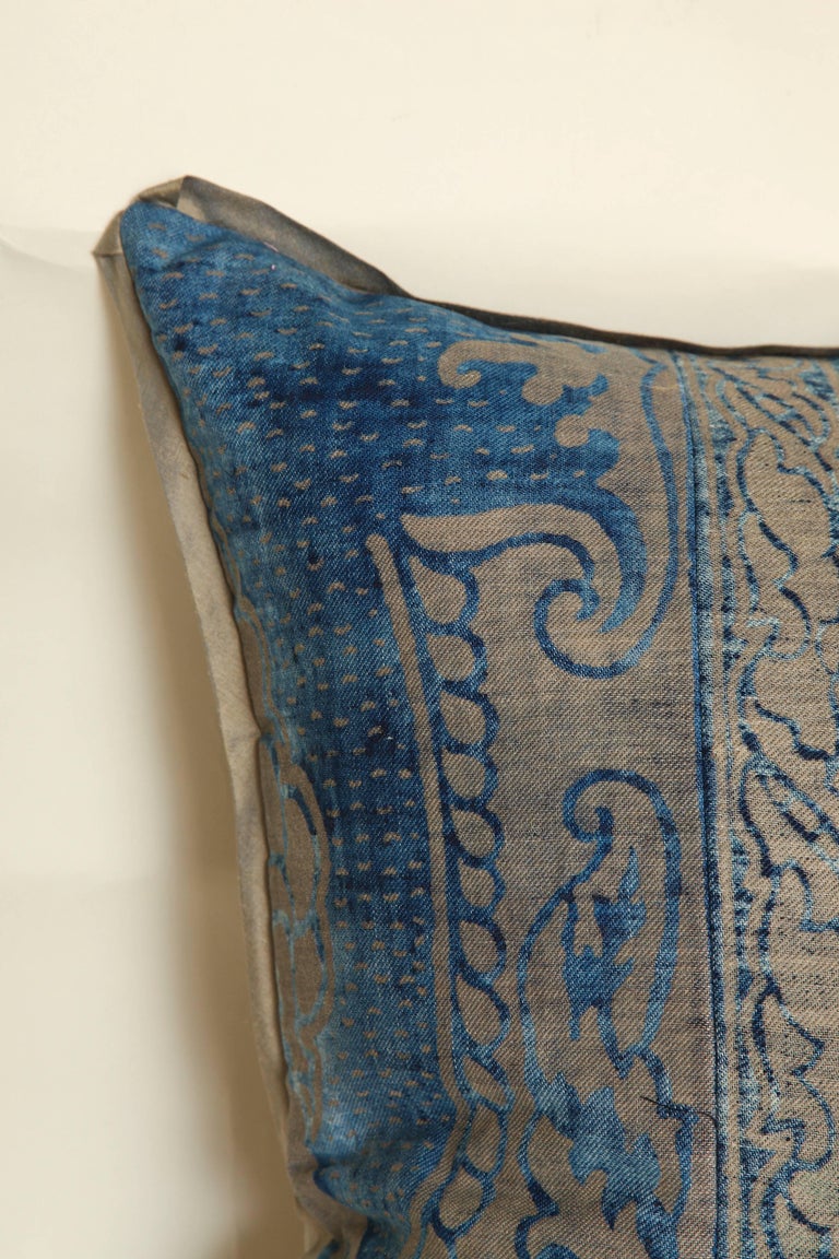 Pair of Fortuny Fabric Cushions in the Nicolo Pattern at 1stDibs